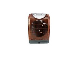 7640110926239 - Keramik Heizlüfter WOODY 2 1000 2000 W 2 Heizstufen & 1 Ventilationsstufe oszillierend Thermostat B 210 x T 300 x H 150 mm Holz-Design