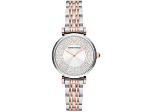 4064092194975 - Quarzuhr EMPORIO ARMANI AR11537 Armbanduhren rosegold (silberfarben roségoldfarben) Damen Quarzuhren Armbanduhr Damenuhr Perlmutt-Zifferblatt analog