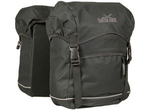 8714736922667 - Fahrradtasche Doppel Travel 50 Liter schwarz GREENLANDS BICYCLE BAGS Taschen Kinder B H T 32cm x 42cm x 19cm Polyester unifarben mit Regenhülle B32cm H42cm T19cm