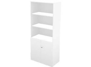 4251898806502 - Genius Regal-Schrank-Kombination TETRIS WALL 5 Ordnerhöhen B 800 x T 440 x H 1880 mm weiß