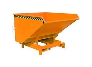 4052462027701 - eurokraft pro Schwerlast-Kippbehälter Volumen 21 m³ Traglast 4000 kg orange RAL 2000