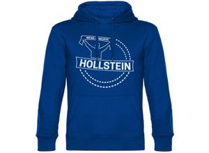4068859403577 - multifanshop Kapuzen Sweatshirt - Holstein - Meine Fankurve - Druck weiß - Hoodie