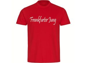 4068859151348 - multifanshop Kinder T-Shirt - Frankfurt - Frankfurter Jung - Druck weiß - Kind