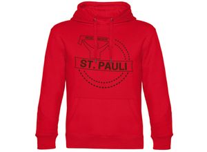 4068859195892 - multifanshop Kapuzen Sweatshirt - St Pauli - Meine Fankurve - Druck braun - Hoodie