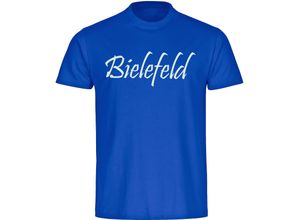 4068859065423 - multifanshop Kinder T-Shirt - Bielefeld - Schriftzug - Druck weiß - Kind