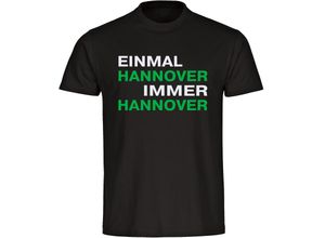 4068859180706 - multifanshop Kinder T-Shirt - Hannover - Einmal Immer - Druck grün - Kind