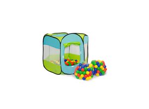 4057216005684 - Spielset Kinderspielzelt Elliot inkl 200 Bällebadbällen Spielzelt Spielhaus für Jungen und Mädche