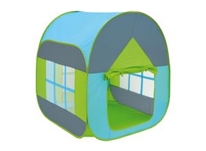 4057216039627 - Littletom - Bällebad Spielzelt 90x90x110cm Popup Baby Spielhaus Kinder-Zelt Blau - bunt