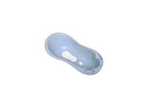 3800151998136 - Baby Badewanne 100 cm mit Anti-Rutsch-Matte Wasserablauf Ablagefächer blau