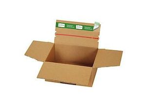 4055453007089 - Versandkartons Grünmarie® 165 x 135 x 80 mm ideal für Päckchen Größe S Automatikboden bis 20 kg 100 % recycelbar FSC®-Wellpappe braun 20 Stück