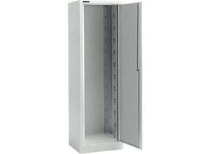 4051273515056 - Select Materialschrank MS 2506 mit Mittelwand Leergehäuse B 600 x T 500 x H 1935 mm Feinblech weißaluminium