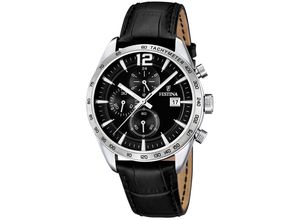 8430622594564 - Chronograph FESTINA F16760 4 Armbanduhren schwarz Herren Armbanduhr Quarzuhr Herrenuhr Lederarmband Stoppfunktion