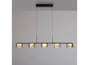 4012248383100 - Paul Neuhaus LED-Hängelampe Rika schwarz Länge 119 cm