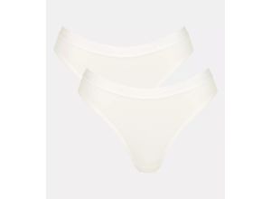 7611358850457 - sloggi - Slip mit hohem Beinausschnitt - White 000L - sloggi Go Casual - Unterwäsche für Frauen