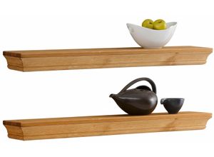 4067474679350 - Wandregal HOME AFFAIRE Vinales Regale beige (geölt) Wandboards Wandkonsolen im 2er Set