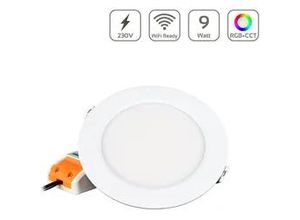 4063592027196 - MiBoxer RGB+CCT LED Einbaustrahler rund 9W Ø138mm 24GHz WiFi ready FUT061 - Far