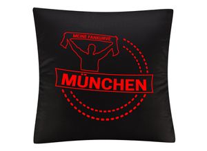 4068859141837 - multifanshop Kissenbezug - München rot - Meine Fankurve - Druck rot - Kissen