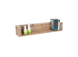 4057651172989 - Wandregal MCW-A15 Hängeregal Bücherregal Tanne Holz rustikal massiv MVG-zertifiziert ~ 60cm