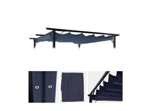 4057651211169 - Ersatzbezug 320x250cm für Dach Pergola Pavillon MCW-C42 3x3m ~ blau