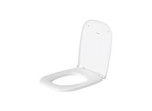 4021534384769 - Duravit WC Sitz D-CODE weiss (Alpin) ohne Absenkautomatik Scharniere aus Edelstahl 0067310000