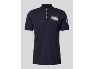 0196012780235 - Slim Fit Poloshirt mit Label-Patch Modell E-AMUNDSEN