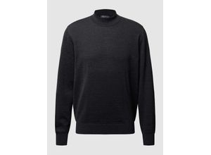 4026399036167 - Stehkragenpullover Herren Schurwolle grau Uni & Uninah