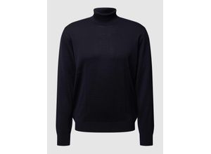 4026399049778 - Rollkragenpullover Herren Merinowolle blau Uni & Uninah