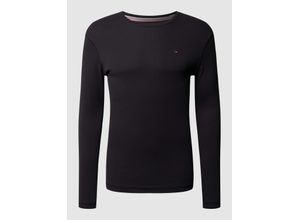 8719701100361 - Slim Fit Longsleeve mit Rippenstruktur