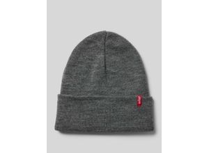 7613325366800 - Beanie mit Label-Detail Modell SLOUCHY RED TAB