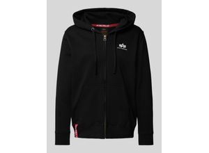 4059146468911 - ALPHA INDUSTRIES Pullover Herren Baumwolle schwarz Uni & Uninah