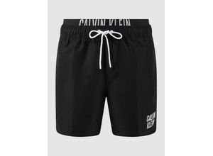 8719855540068 - - Badeshorts in Schwarz mit kleinem Logo am Oberschenkel