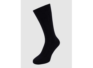 4043876261911 - Socken Herren Schurwolle blau Uni & Uninah