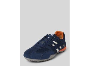 8058279886704 - Ledersneaker mit Kontrastbesatz Modell SNAKE