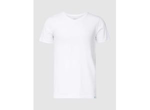 4007065631312 - SCHIESSER T-Shirt Long Life Cotton V-Ausschnitt uni für Herren weiß 5