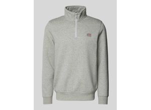 0194904330254 - - Oakport - Sweatshirt in Grau mit 1 4-Reißverschluss