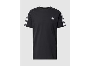 4066745443768 - adidas M 3 Stripes Single Jersey Tee Herren (Schwarz L ) Lifestylebekleidung