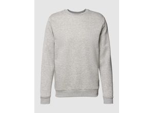 5714918191068 - - Graues Sweatshirt mit Rundhalsausschnitt