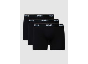 4063535098511 - HUGO BOSS Boxershorts mit Logostreifen im 3er-Pack