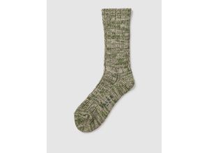 4043874784283 - Socken Herren Baumwolle grün Uni & Uninah