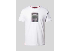 4059146402038 - T-Shirt mit Label-Print Modell Rainbow