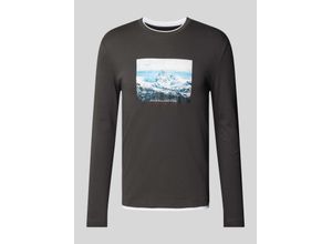 4068444298151 - Longsleeve mit Motiv-Print und Rundhalsausschnitt