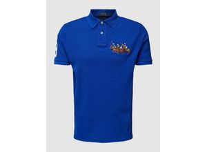 3616532771324 - Custom Slim Fit Poloshirt mit Motiv-Stitching