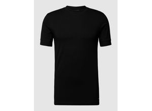 4062843513624 - T-Shirt mit geripptem Rundhalsausschnitt Modell ANTON