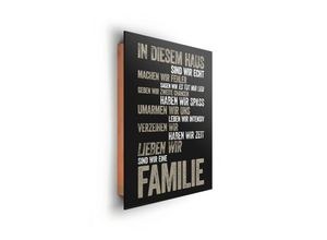 8714597522662 - Deco-Panel HOME AFFAIRE In diesem Haus Bilder Gr B H 40 cm x 50 cm schwarz Kunstdrucke Bilder