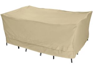 4011964086296 - Abdeckhaube TEPRO Universal beige B350cm H150cm T95cm Polyester Hüllen für rechteckige Sitzgruppen á 350x150 cm