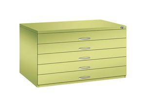 4062084479130 - CP 7200 Planschrank virdingrün 5 Schubladen 1350 x 960 x 760 cm