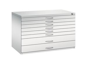 4050646133682 - CP 7100 Planschrank lichtgrau 8 Schubladen 1100 x 765 x 760 cm