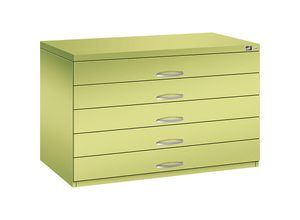 4068192048206 - CP 7100 Planschrank virdingrün 5 Schubladen 1100 x 765 x 760 cm