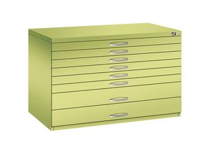 4062084478652 - CP 7100 Planschrank virdingrün 8 Schubladen 1100 x 765 x 760 cm