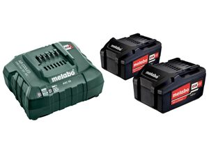 4007430244116 - Akku-Basis Set 2x Akku 18V 40Ah + Ladegerät asc 55 (68505000) - Metabo